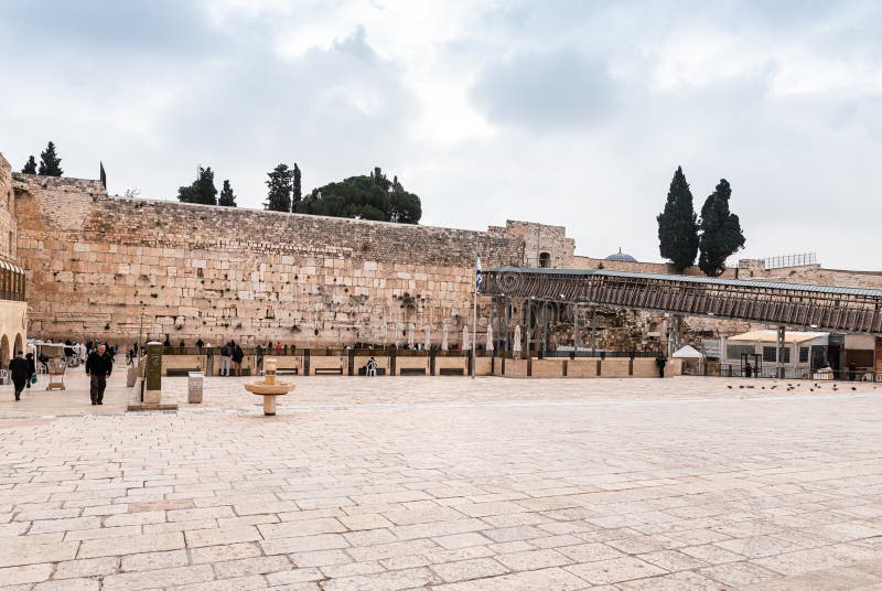 The Western Wall and the Square in Front of it in the Old Town of ...