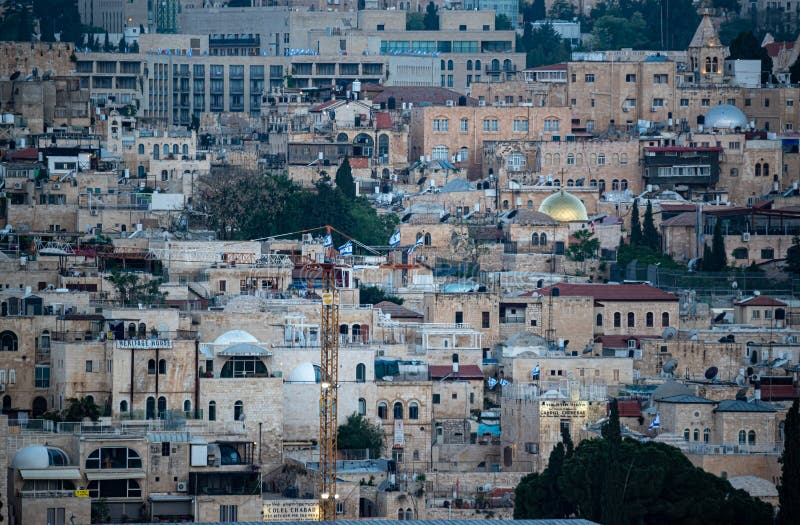 View of the Landmarks of Jerusalem Old City, Israel Editorial Image ...