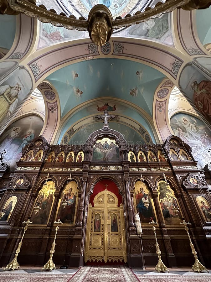Interior of the Holy Trinity Cathedral in Jerusalem Editorial Image ...