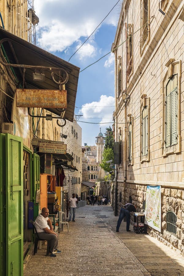 Small Old Streets in Jerusalem Editorial Photo - Image of israel ...