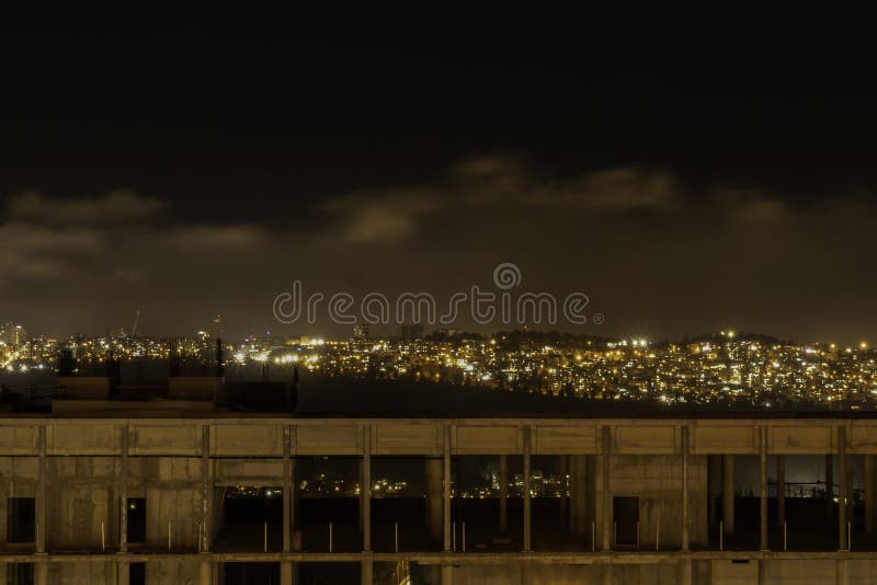 Jerusalem Skyline At Night