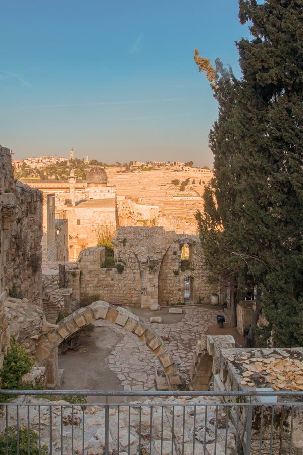 Jerusalem, Israel, View of the City Stock Image - Image of city, arab ...