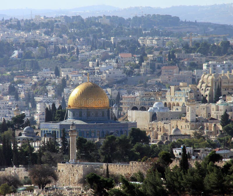 Jerusalem Landscape from Mount Scopus Stock Image - Image of scopus ...
