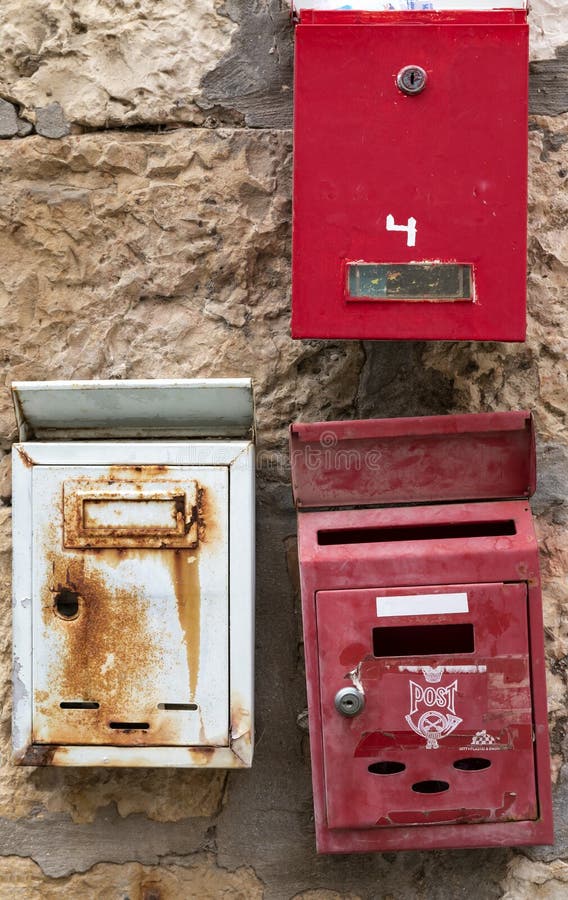 Jerusalem Mail Boxes stock photo. Image of stone, boxes - 213917876
