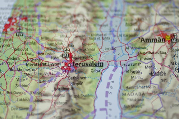 Map Jerusalem Topography Stock Photos - Free & Royalty-Free Stock ...
