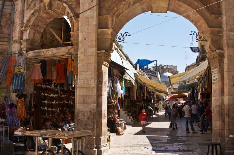 Walking in East Jerusalem Old Town Editorial Photography - Image of ...