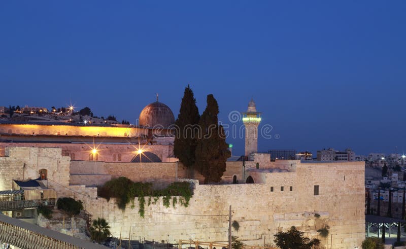 Jerusalem stock image. Image of local, gold, night, religion - 43932287