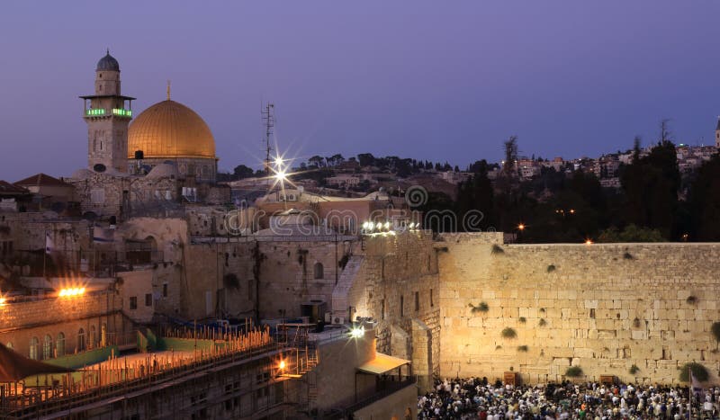 Jerusalem stock image. Image of religion, illuminated - 44102901