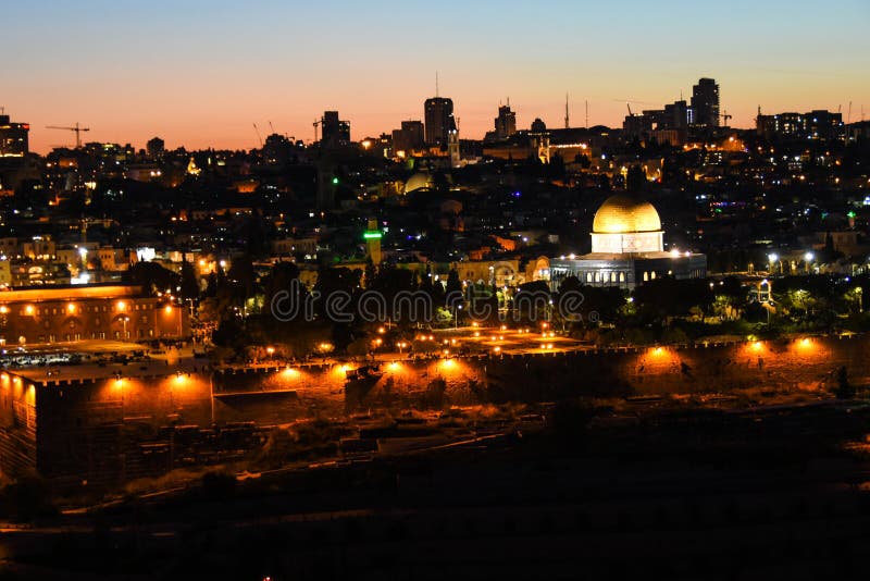 Jerusalem s night stock image. Image of religious, ancient - 21001665