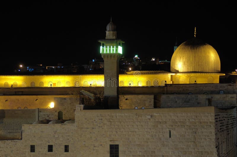 Jerusalem Old City at Evening Stock Image - Image of dome, holy: 1450093