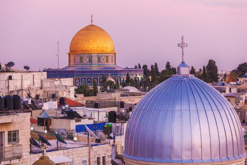Jerusalem Old City at Night, Israel Stock Photo - Image of jerusalem ...