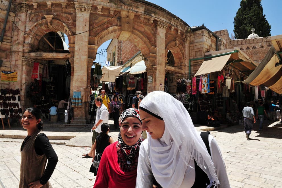 Jerusalem Old City Market editorial photography. Image of islam - 29216672