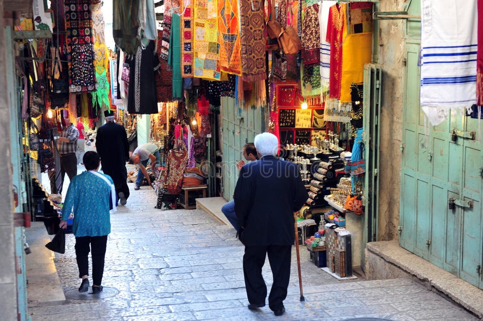 Jerusalem Old City Market editorial photography. Image of beautiful ...