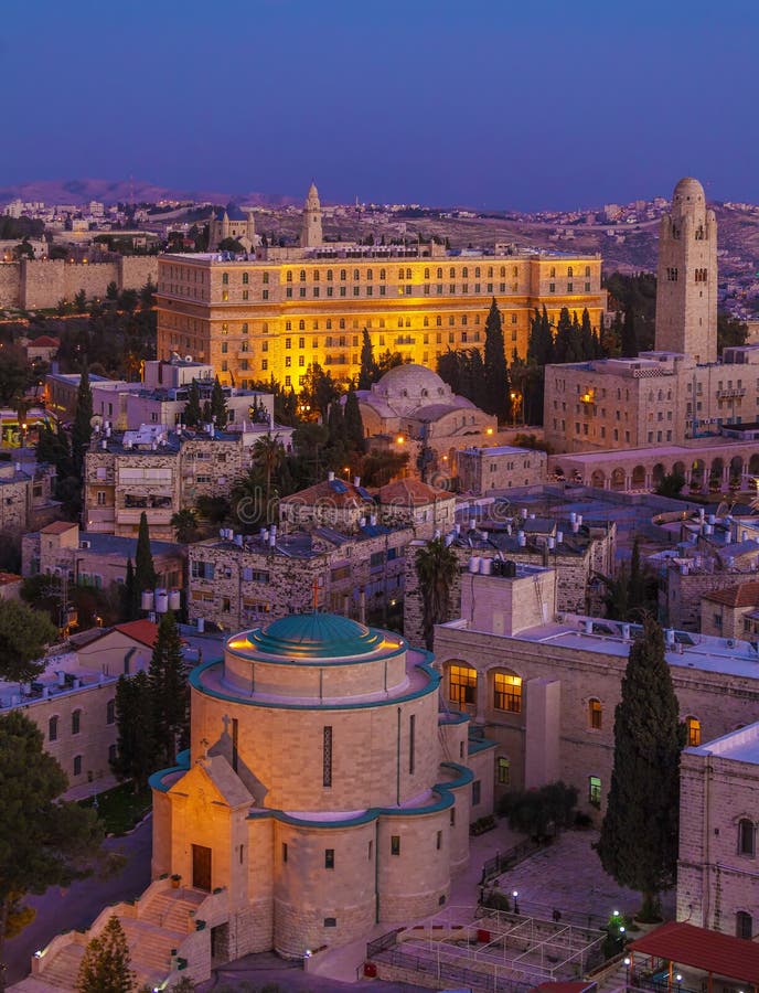 Jerusalem Old City at Night, Israel Stock Photo - Image of home, israel ...