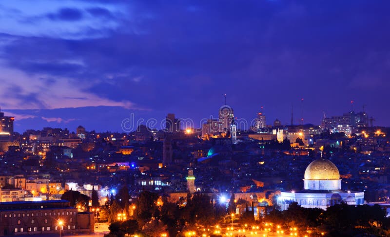 Jerusalem Skyline At Night 3,300+ Jerusalem Night Stock Photos,
