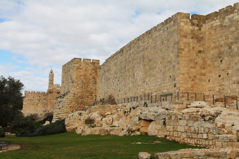 Jerusalem Old City Wall stock photo. Image of east, divine - 29190234