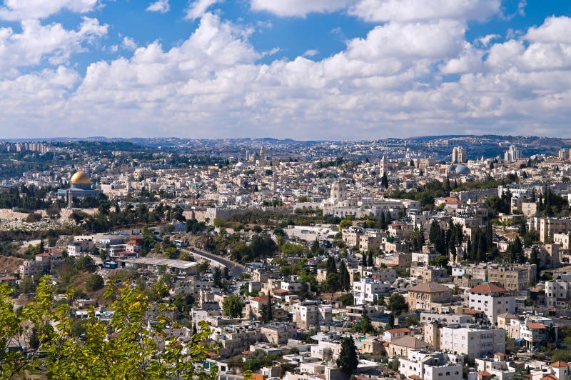 Jerusalem panorama stock image. Image of mount, biblical - 6871189