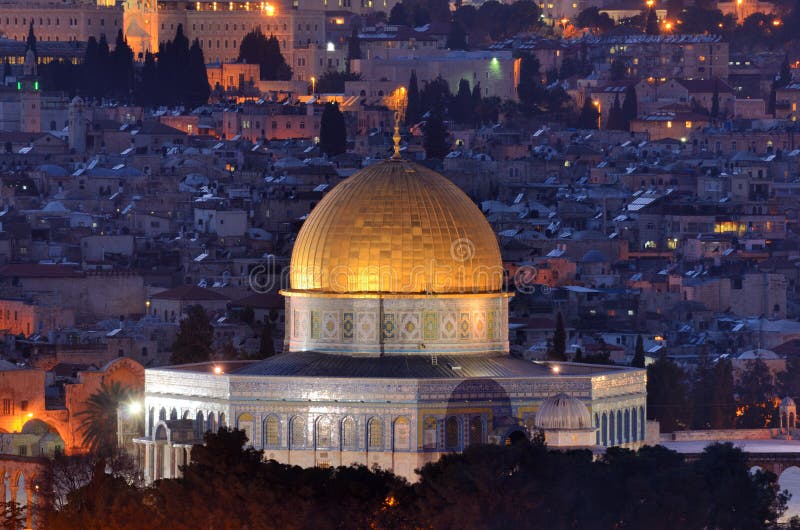 Jerusalem Skyline stock image. Image of dome, muslim - 23585473