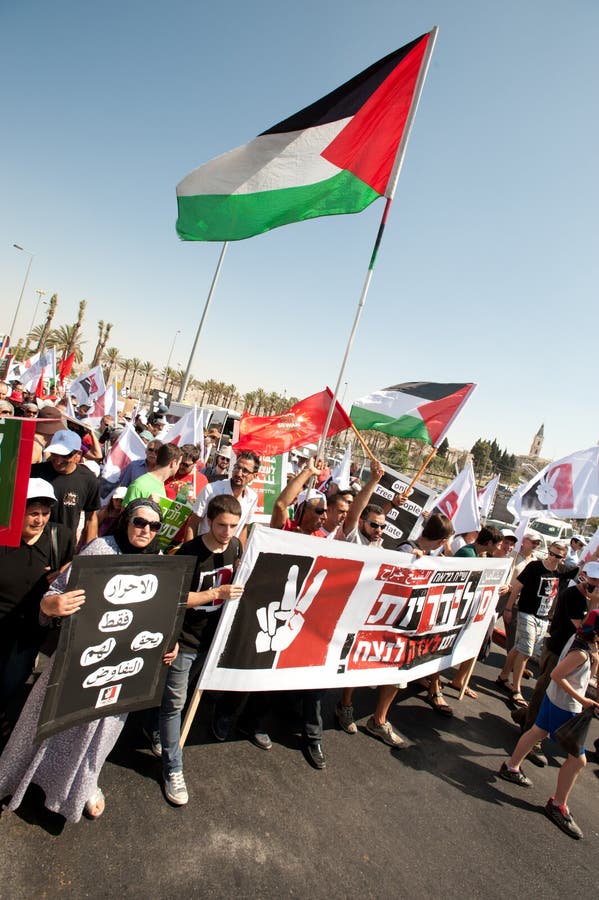 Jerusalem Solidarity March editorial stock image. Image of soldier ...