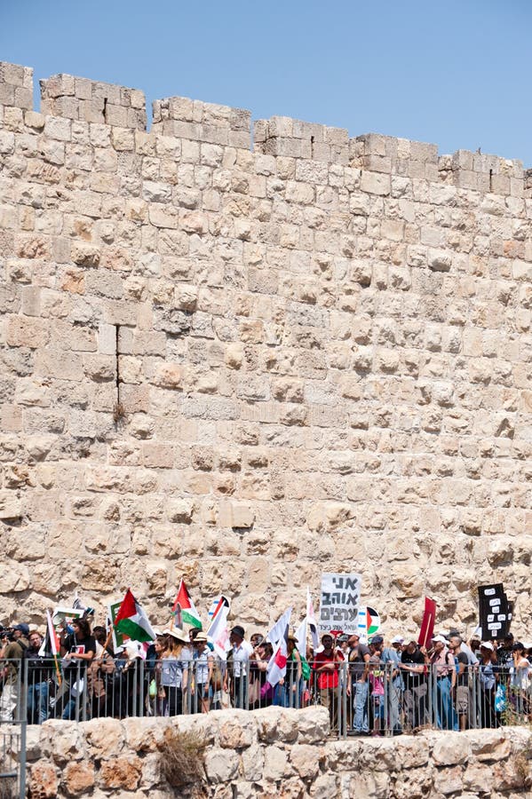 Jerusalem Solidarity March editorial stock image. Image of politics ...