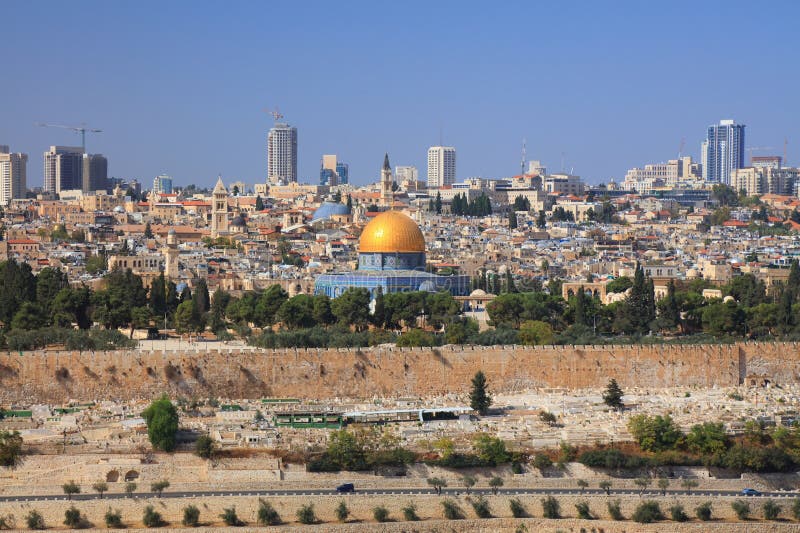 Jerusalem Temple Mount stock image. Image of downtown - 269972839