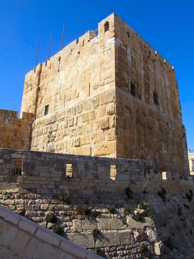 Jerusalem East Wall of the Old City Stock Photo - Image of messiah ...