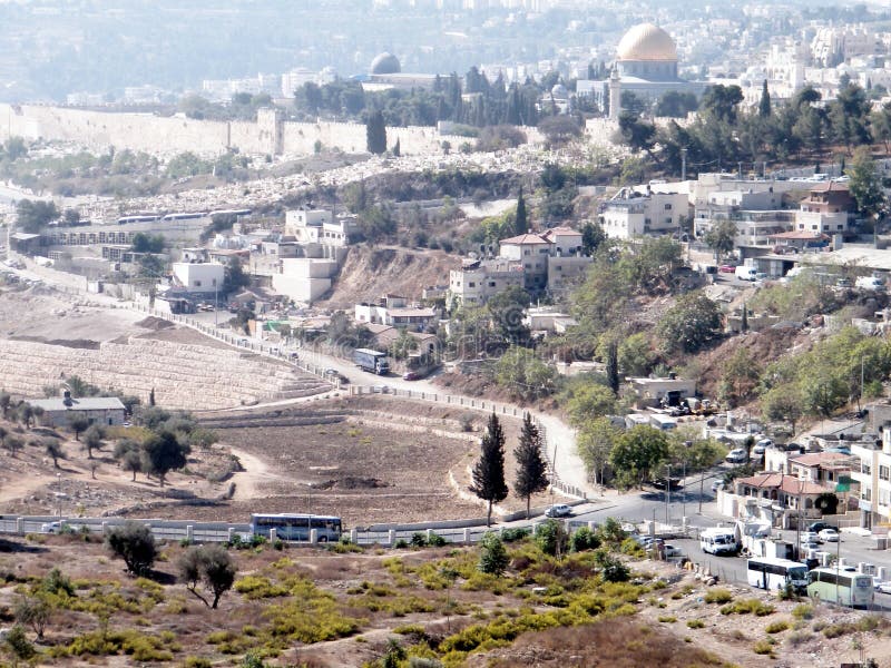 Jerusalem View Old City Mount Scopus 2010 Stock Photos - Free & Royalty ...