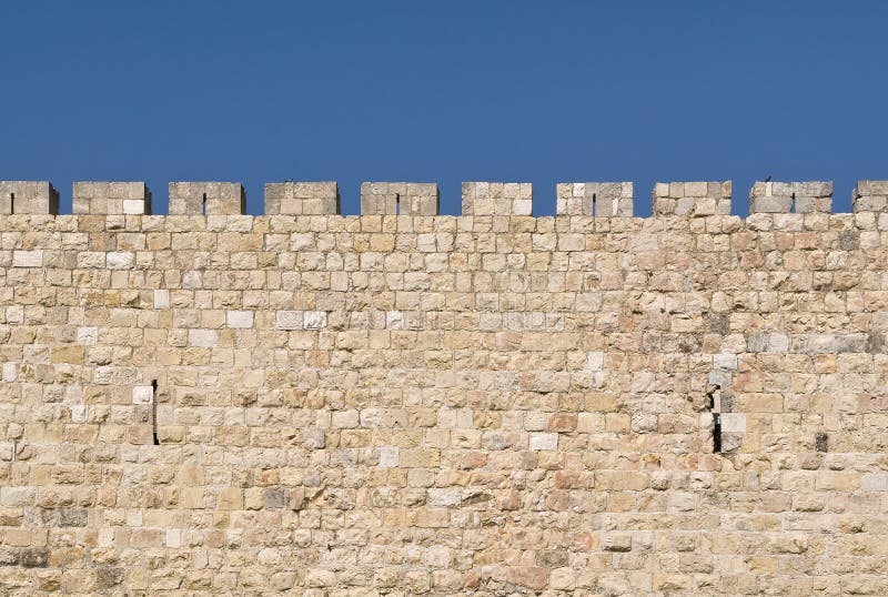 Jerusalem Wall stock photo. Image of rock, fort, wall - 14132740