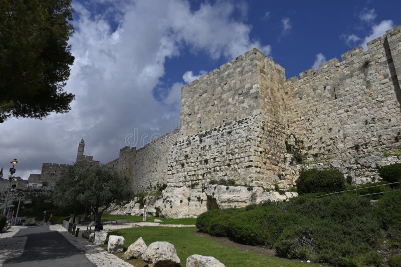 Jerusalem Wall of the Old City Stock Photo - Image of wall, gate: 273841636