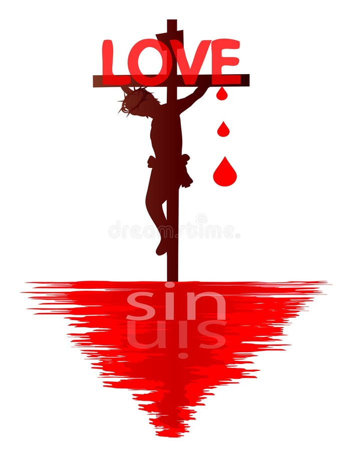 Jesús es amor ilustración del vector. Ilustración de amors - 46491397