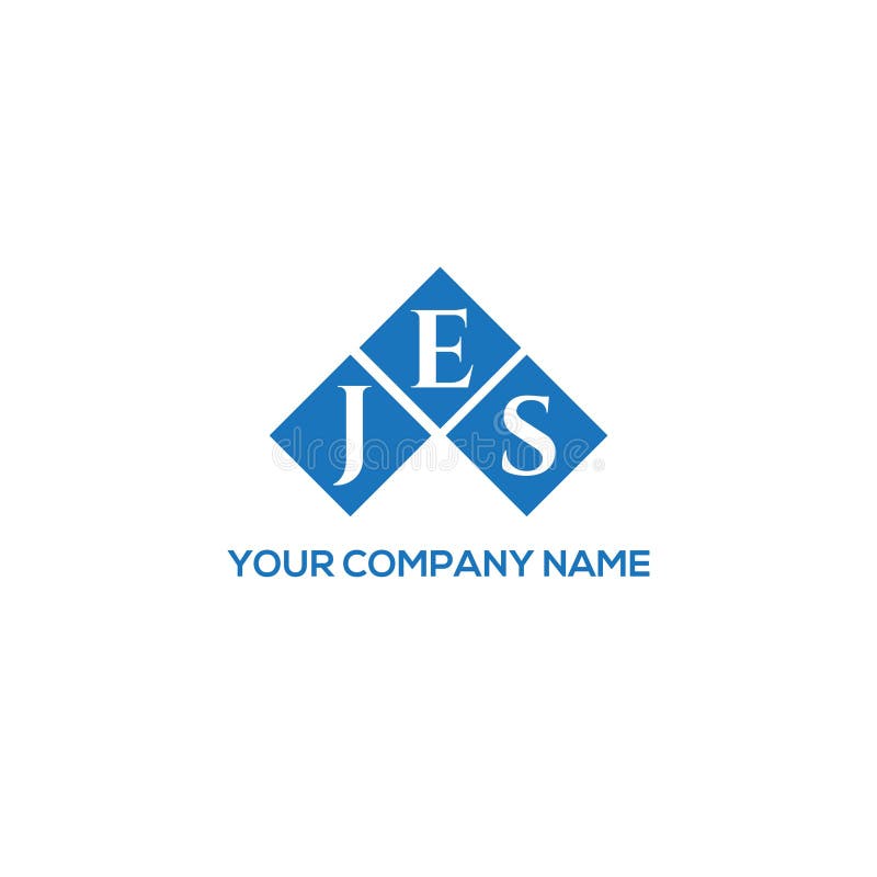 JES Letter Logo Design on BLACK Background. JES Creative Initials ...