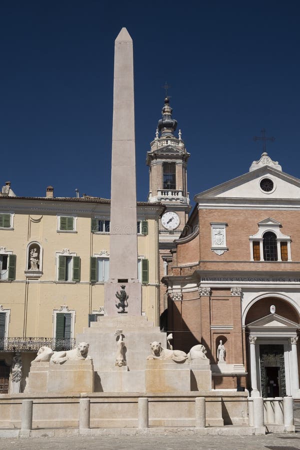 Jesi Ancona, Italien stockbild. Bild von quadrat, gebäude - 102698197