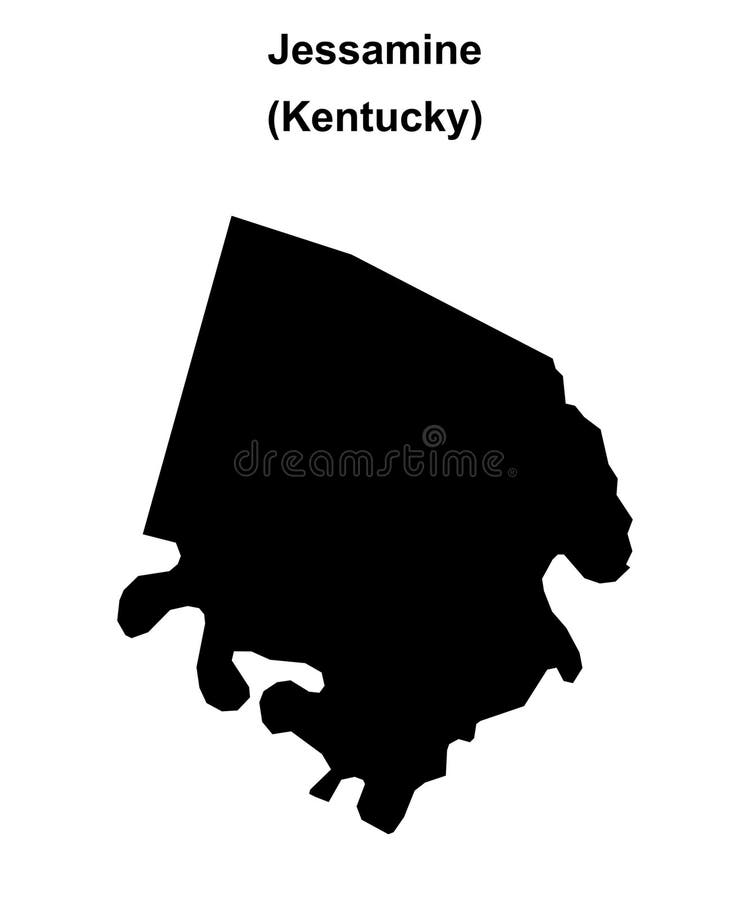 Jessamine Outline Map Stock Illustrations – 10 Jessamine Outline Map ...