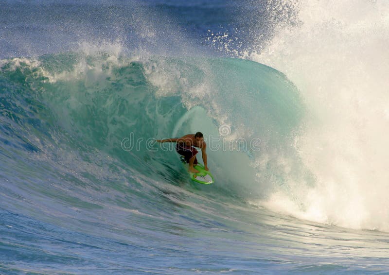 Jesse Merle Jones Surfing at Backdoor Editorial Stock Image - Image of ...