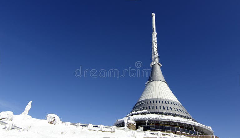 Jested editorial photo. Image of tower, hyperboloid, snow - 22653456