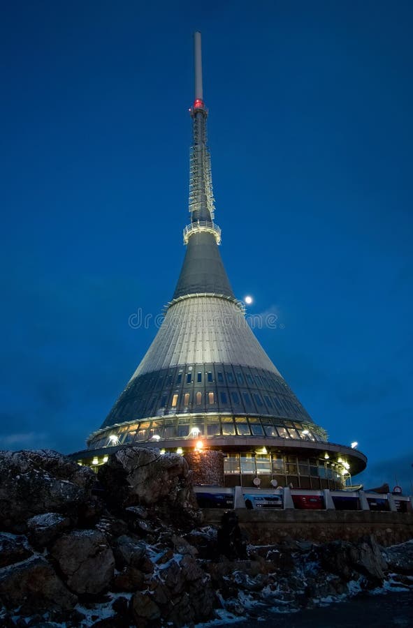 Jested, Czech republic editorial stock photo. Image of television ...