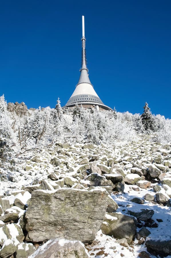 Jested, Czech republic editorial stock photo. Image of white - 50717503