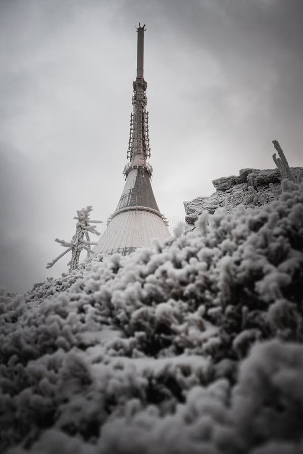Jested mountain stock photo. Image of station, icing - 256725886