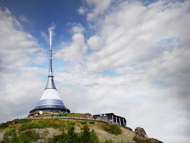 Jested Tower Czech Republic Editorial Image - Image of funicular ...