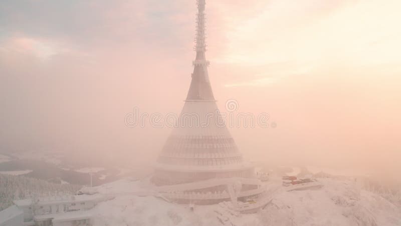 Jested Tower with Hotel and Restaurant Built on Mountain Top Stock ...