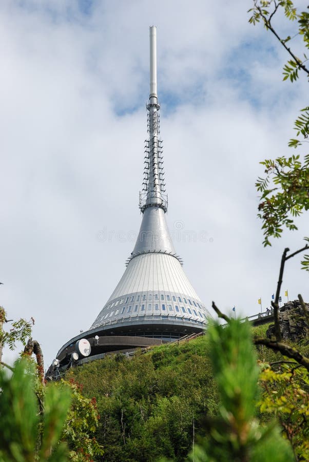 Jested Tower, Liberec. stock photo. Image of liberec - 51193054