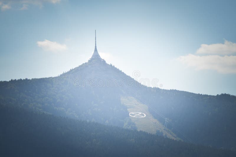 Jested - Unique Architectural Building. Stock Photo - Image of czech ...