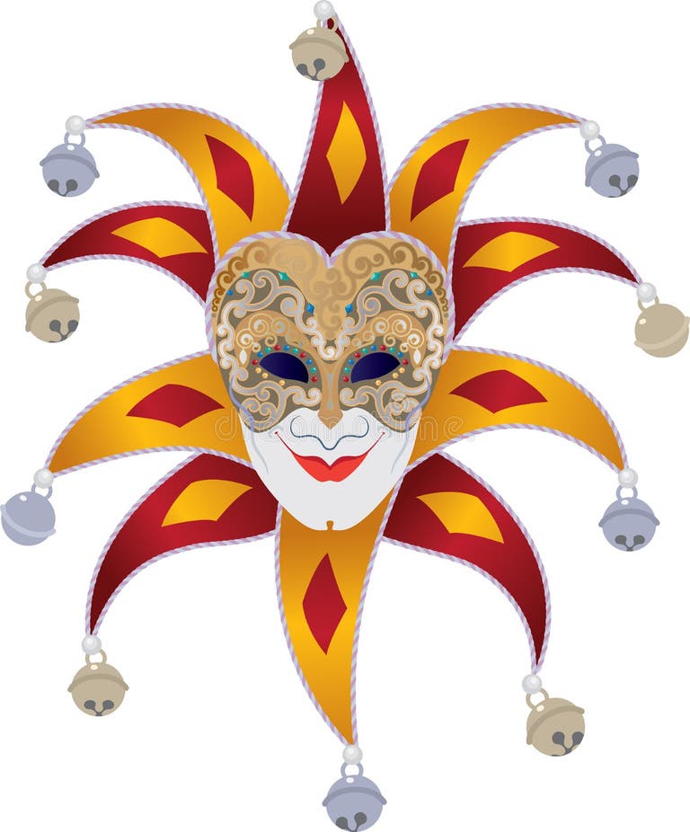Venetian Carnival Jester Mask Stock Illustrations – 1,885 Venetian ...