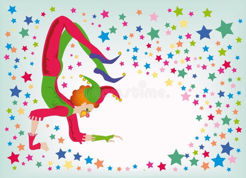 Clown stock vector. Illustration of balloon, banner, paper - 8755611