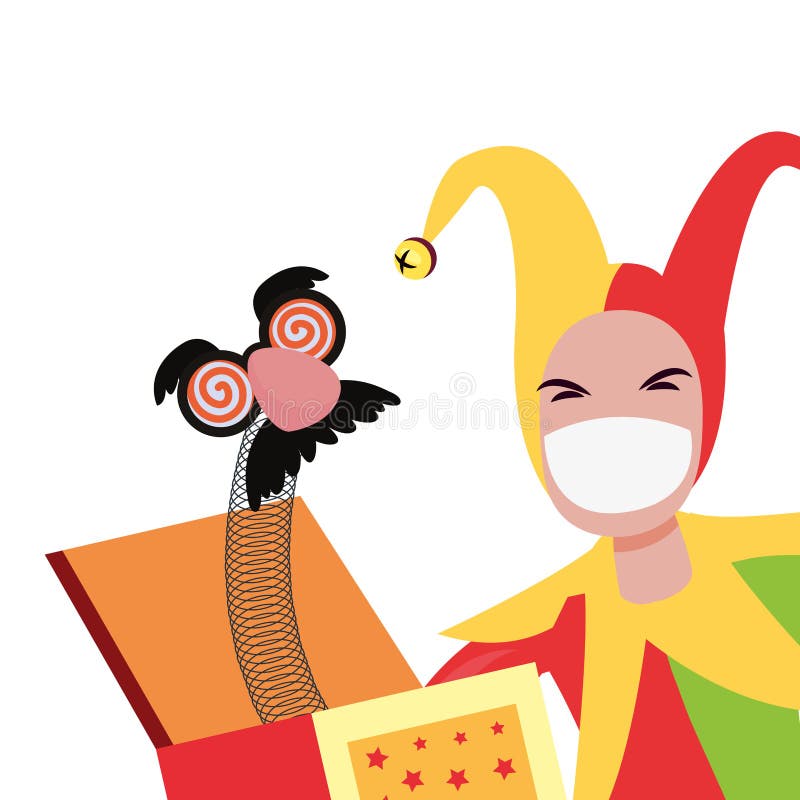 Jester comic april fools stock illustration. Illustration of ...