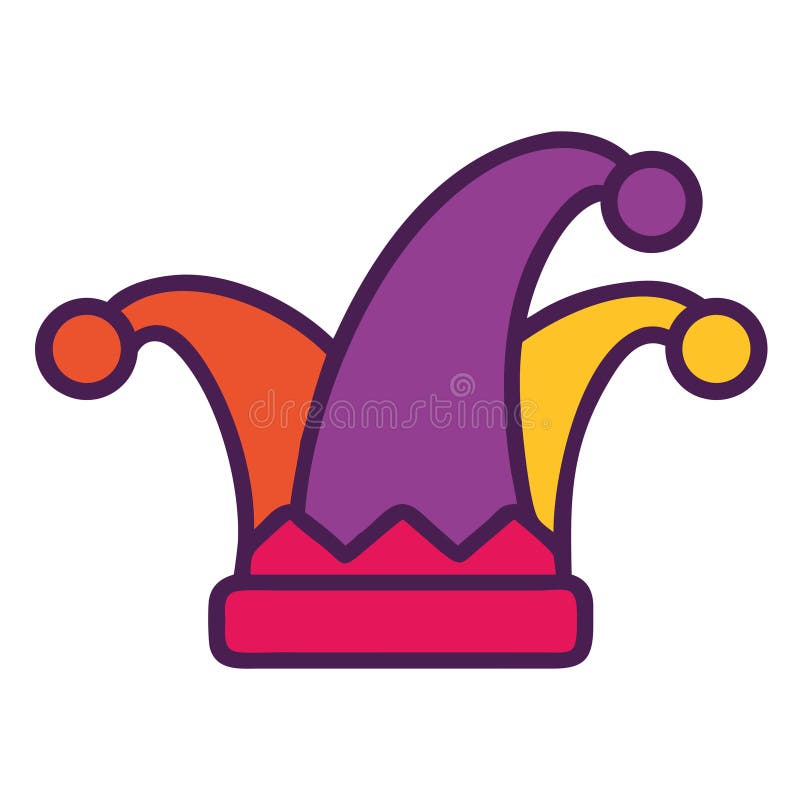 Jester hat carnival icon stock vector. Illustration of leisure - 362432500