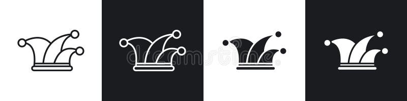 Jester hat icon stock illustration. Illustration of vector - 341313142