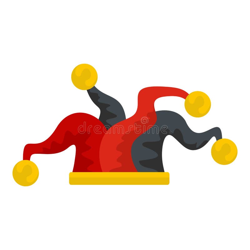 Medieval Jester Icon, Flat Style Stock Vector - Illustration of circus ...