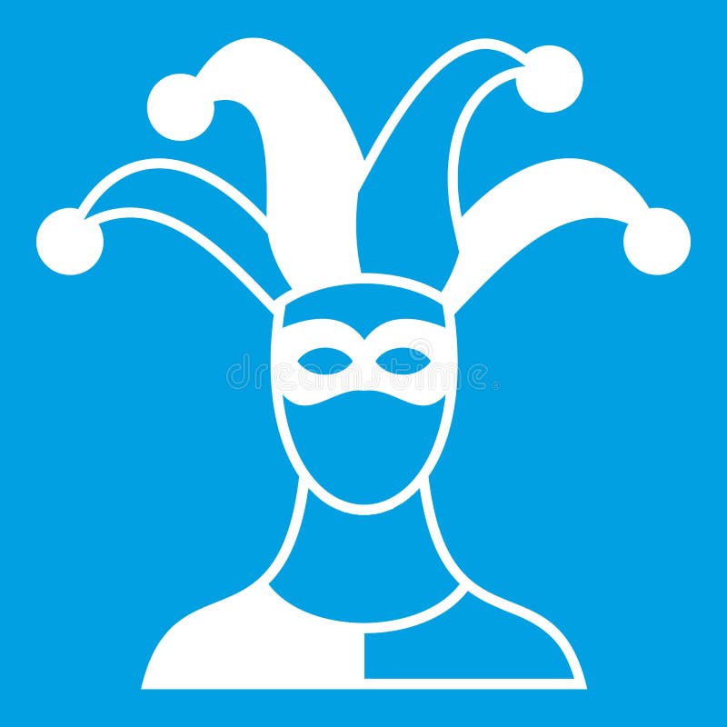 Jester icon, outline style stock vector. Illustration of card - 79589139