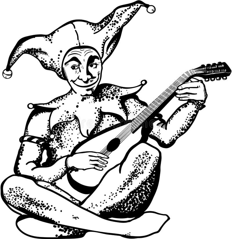 Jester stock vector. Illustration of playing, jokes, music - 50163861